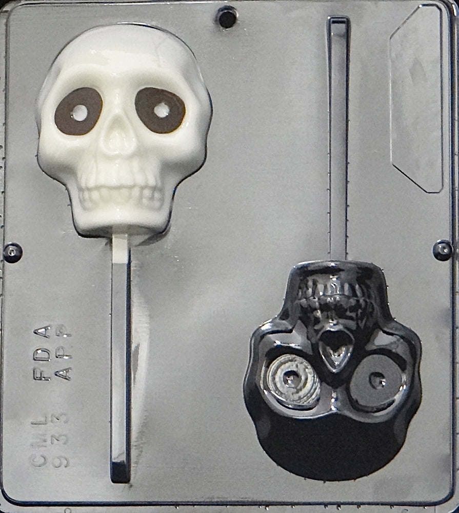 Large Skull Pop, 2 cavities – Lorraines Cake & Candy Supplies