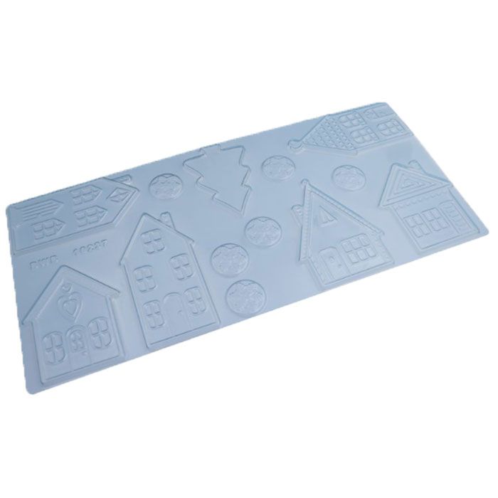 Christmas House Village Chocolate Mold, BWB – Lorraines Cake & Candy ...