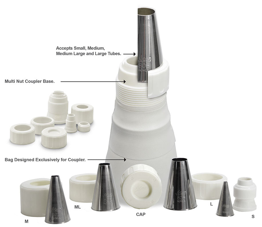 Coupler (4-Size) – Lorraines Cake & Candy Supplies